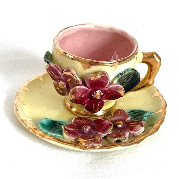 Vintage | Dining | Vintage Rococo 2 Small Coffee Cups With Saucers ...